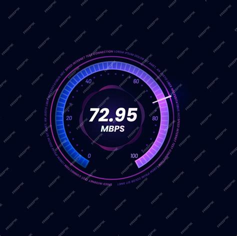 premium vector internet speed meter wifi signal strength dial