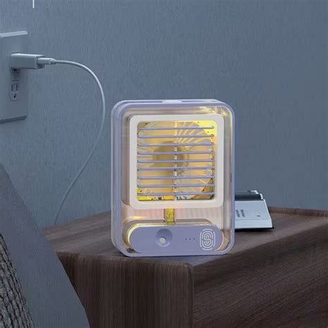 Настольный увлажнитель воздуха с вентилятором Led подсветкой и Usb зарядкой [39] купить со