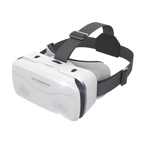 VRSHINECON G15 헬멧 가상 현실 VR 안경 올인원 게임 폰 3D 안경 흰색