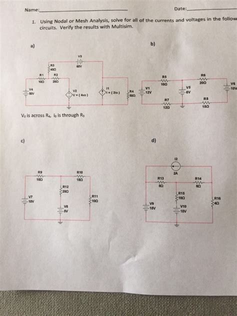 solved using nodal or mesh analysis solve for all of the