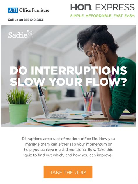 How Well Do You Manage Office Interruptions Abi Office Furniture