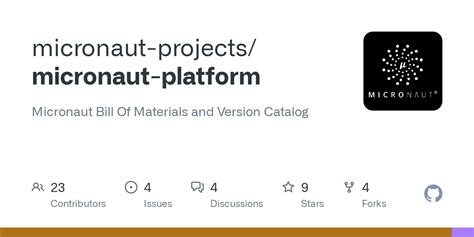 Github Micronaut Projectsmicronaut Platform Micronaut Bill Of