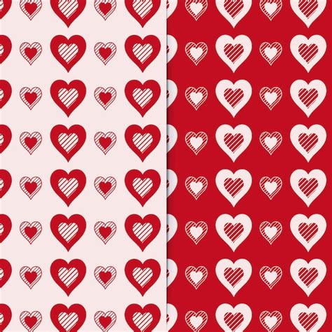 Premium Vector Heart Seamless Patterns And Background