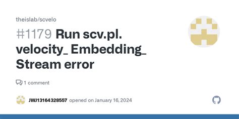 Run Scv Pl Velocity Embedding Stream Error Issue 1179 Theislab