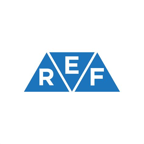 Erf Triangle Shape Logo Design On White Background Erf Creative