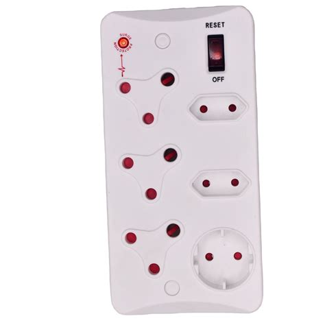 Newly Design South Africa 6 Ft 12m Universal 6 Outlets Surge Protector
