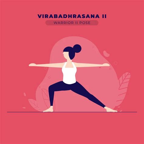 Cartoon Female Character Practicing Yoga Vector Illustration Stock