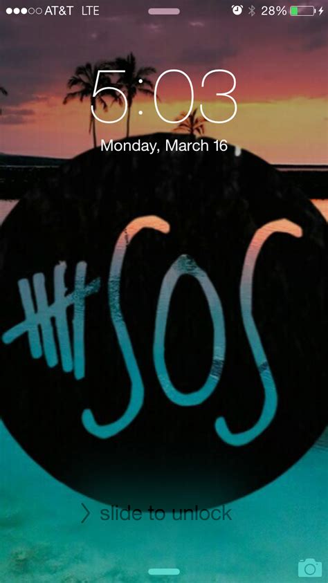 My Lock Screen 5sos Tally Logo 5sos Logo Wallpaper 5 Seconds Of