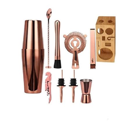 خرید و قیمت ست بار سرد کد 19 مجموعه 10 عددی رنگ رزگلد از غرفه نوینگانو