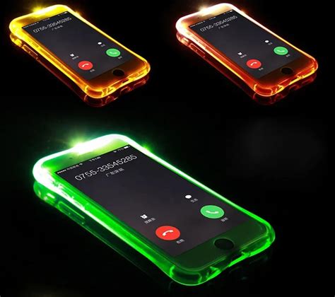 Luxury Soft TPU LED Flash Light Up Case Remind Incoming Call Cover For