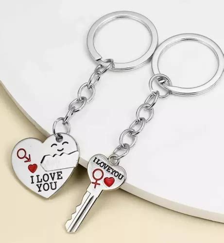 Juego De Llavero De Enamorados Pareja Día Del Amor Y Amistad Mercadolibre