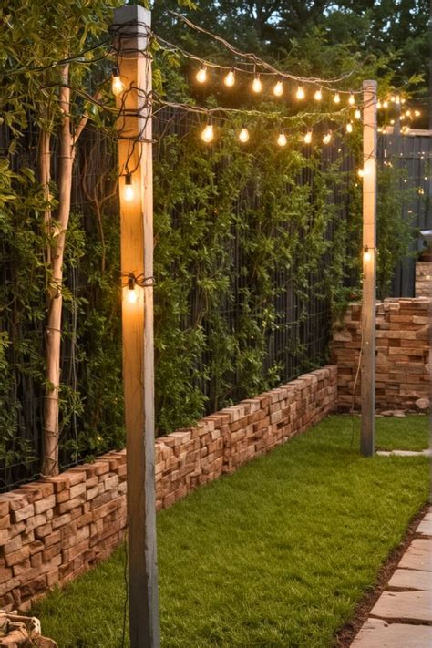 Top 15 DIY String Light Poles Backyards Make Within Minutes Craftydiyers Com