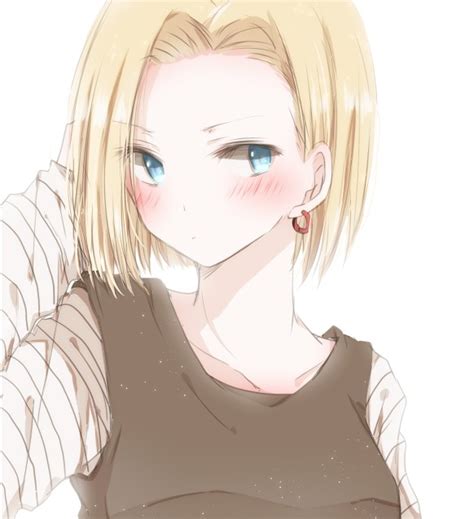 Safebooru 1girl Android 18 Blonde Hair Blue Eyes Blush Dragon Ball
