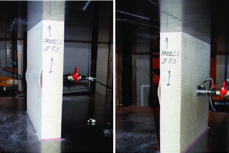 Test Setup Panel Front And Back Photos Taken Just After Failure Download Scientific Diagram