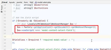 Creating A Custom Form Field Type In Joomla Using The Modal Select Example The Joomla
