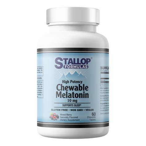 High Potency Chewable Melatonin Stallop Formulas®