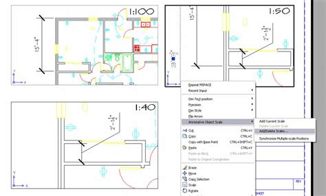 How Do I Dimension Views On Same Sheet With Different Scales