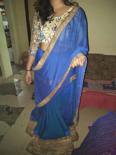 Hameeda Khan New Lehenga In Blue Made By Hameeda Facebook