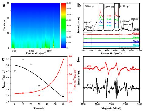 Mos2au Heterojunction Catalyst For Sers Monitoring Of A Fenton Like Reaction