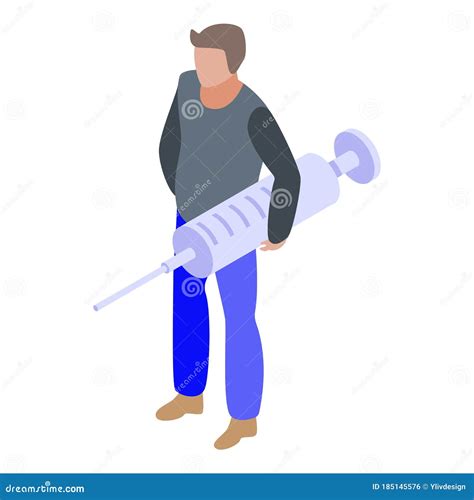 Drug Abuse Addiction Icon Isometric Style Stock Vector Illustration