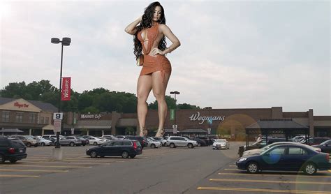 Sexy Giantess Bella Araujo At The Mall By Markawassi On Deviantart