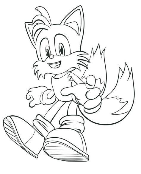 Coloriage Miles Tails Prower Jecoloriecom Images