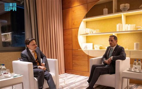 Saudi Fm Holds Talks With Qatari Tunisian Pms During Wef Arab News