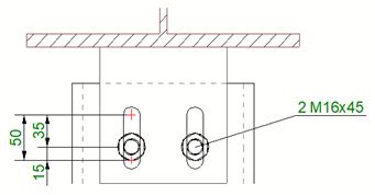 Slotted Holes With Offsets Tapped Holes And Other Bolt Hole Improvements Trimble User Assistance