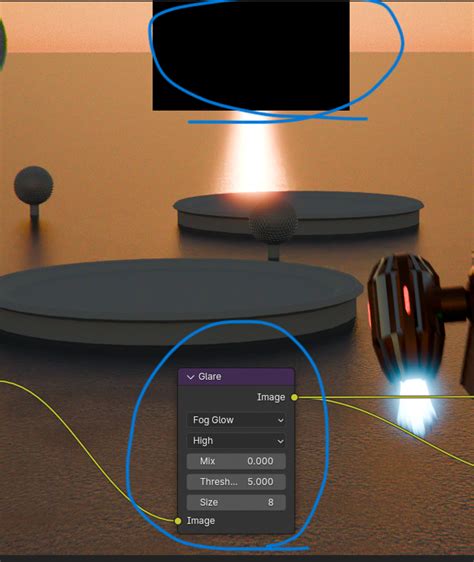 Export Glare Node Outputs Black Square Blender Stack Exchange