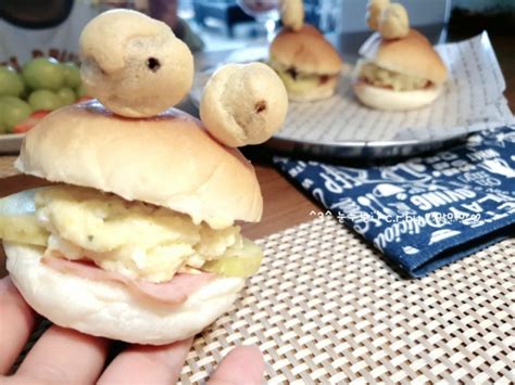 아이랑 함께 만드는 개구리샌드위치 재밌고 맛있어 네이버 블로그