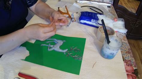 Ватная игрушка Олень Каркас Мастер класс Часть 1 Youtube