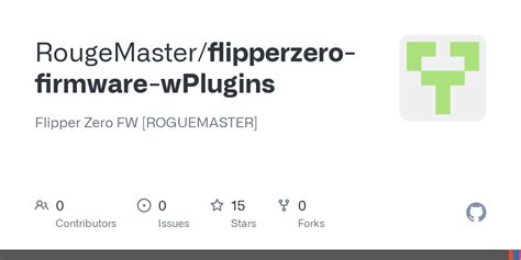 github rougemaster flipperzero firmware wplugins flipper zero fw