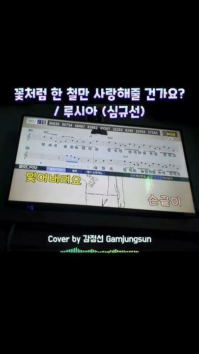 꽃처럼 한 철만 사랑해줄 건가요 루시아심규선 Cover By 감정선 Youtube