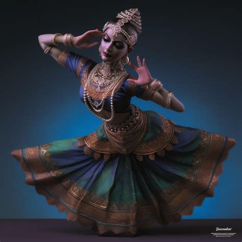 Premium Ai Image Traditional Indian Classical Dance Bharatanatyam