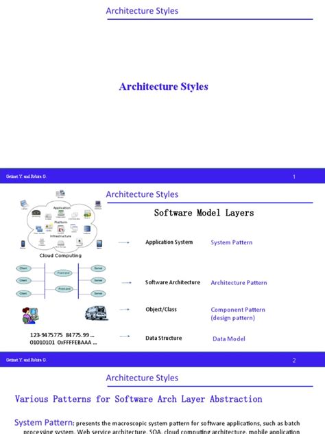 02 lecture 02 architectural styles pdf component based software