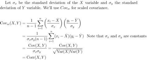 Weighted Covariance Formula
