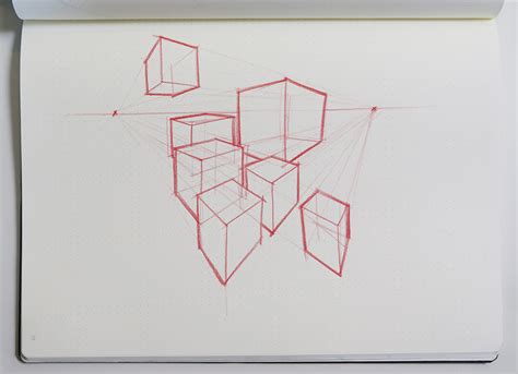 Cube Perspective Drawing At Explore Collection Of