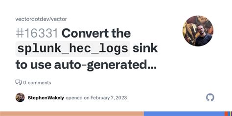 convert the `splunk hec logs` sink to use auto generated docs · issue