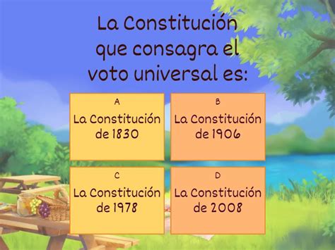 El Principio De Igualdad Expresado En El Sufragio Universal Los