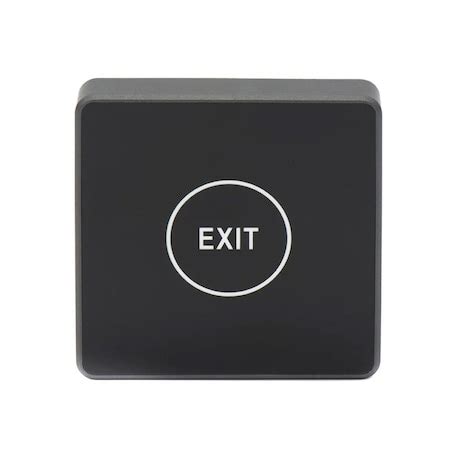 Ecs Hardware Touch Exit Push Button Sensor Switch Box Free Exit Push Button W LED C A Black