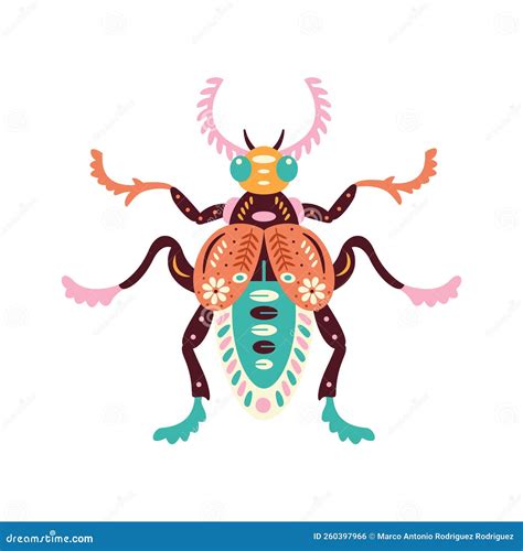 Isolated Neutral Colored Cricket Bug With Patterns Vector Stock Vector Illustration Of Wing