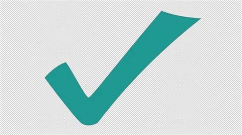 Check Mark In Green Animation With Trans Stock Video Pond5