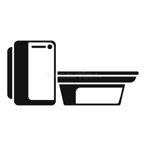 Laboratory Patient Diagnostic Icon Simple Vector Radiology Exam Stock