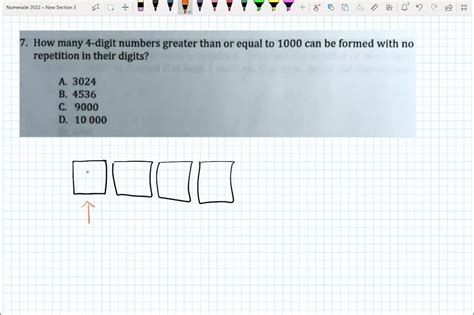 solved 7 how many 4 digit numbers greater than or equal to 1000 can