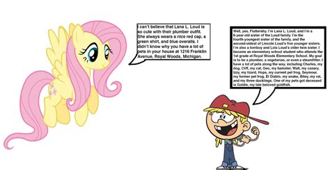 Lana Loud Meets Fluttershy By Homersimpson1983 On Deviantart