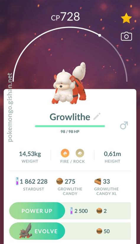 Growlithe Pokemon Go