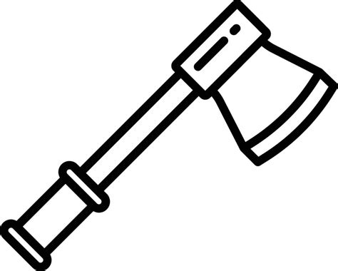 Axe Outline Illustration 44754854 Vector Art At Vecteezy