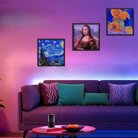 32x32 64x64 Led Pixel Display Night Light Programmable Pixel Art With
