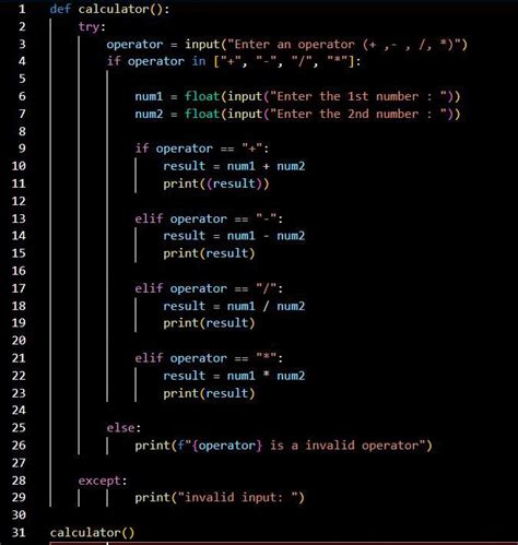 Simple Python Calculator For Arithmetic Operations Trishla Verma Posted On The Topic Linkedin