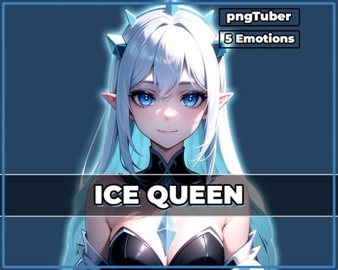 Pngtuber Ice Queen Girl 2d Vtuber Modelo Prefabricado Y Etsy México
